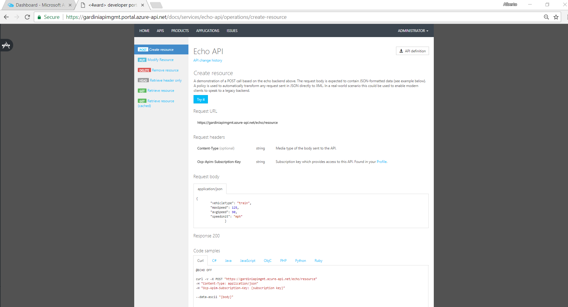 Azure API Management overview and Amazon API gateway comparison